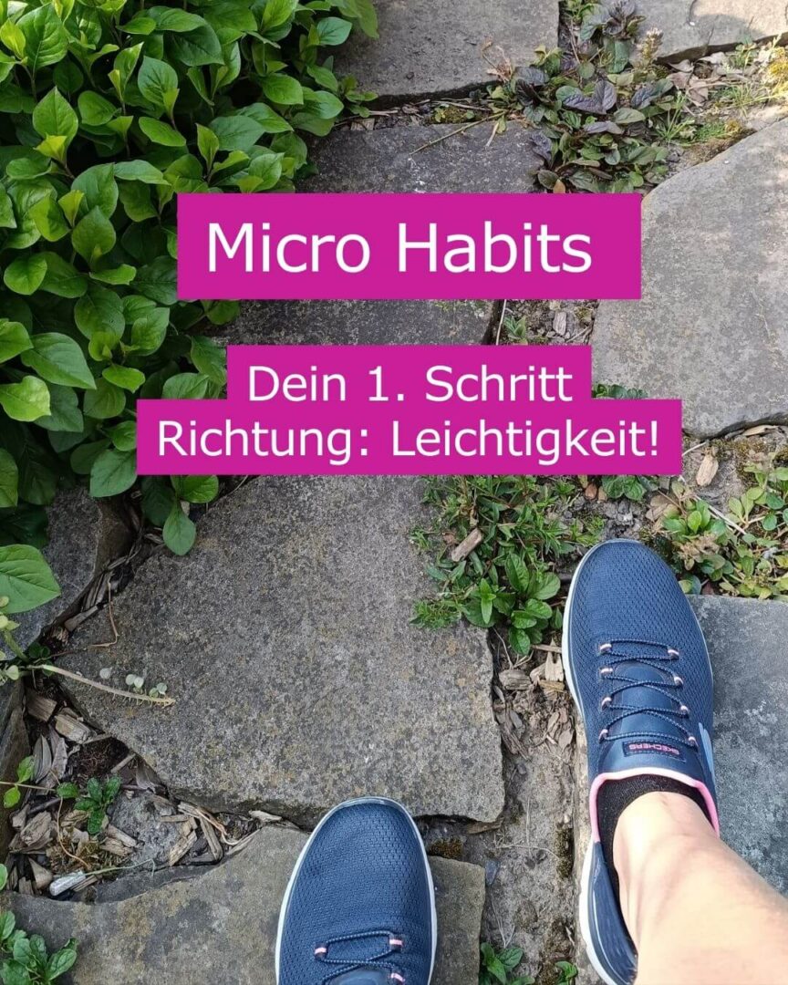 Micro Habits geben Leichtigkeit!1 Schritt zur Veränderung